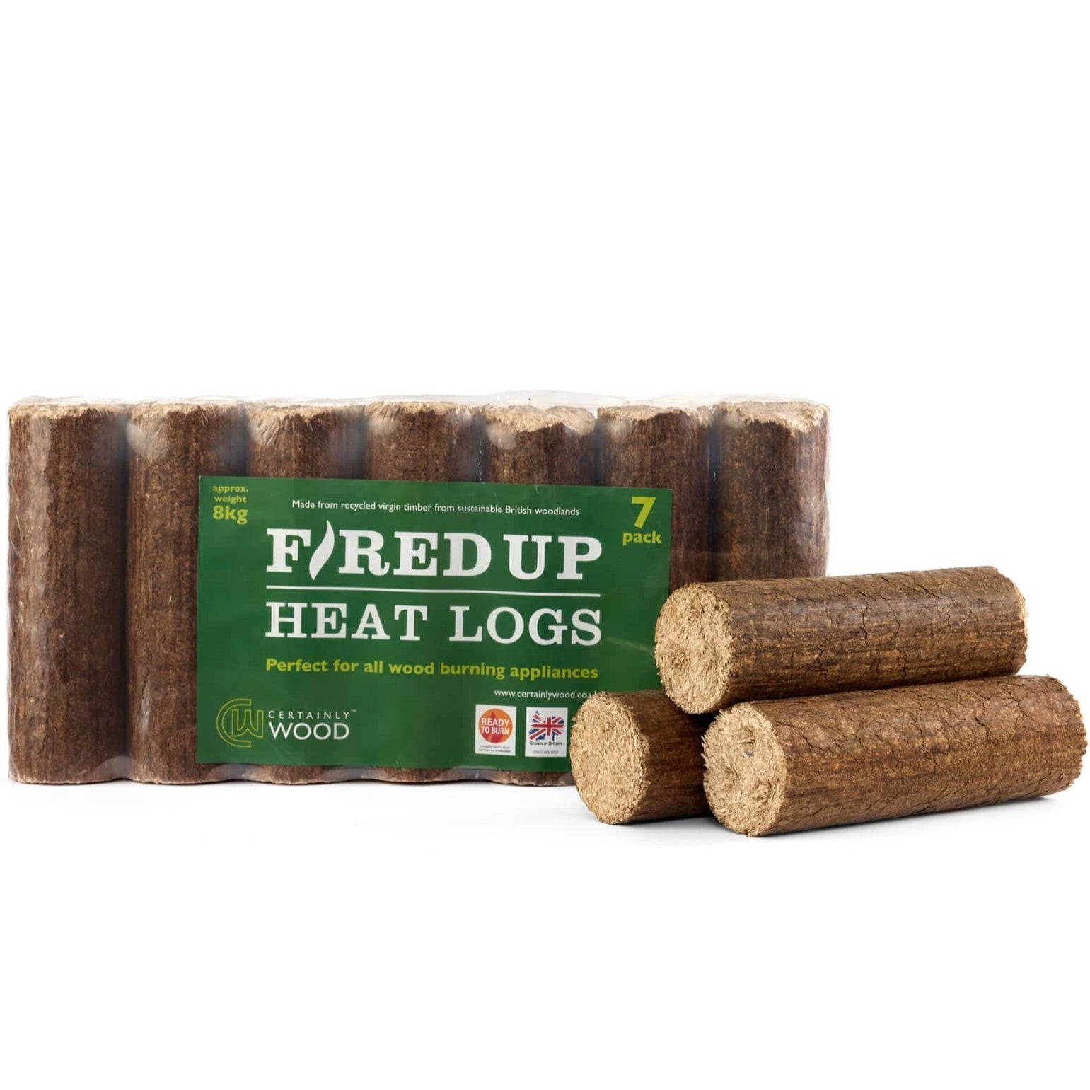 Fired Up Heat Logs Single Pack – Certainly Wood